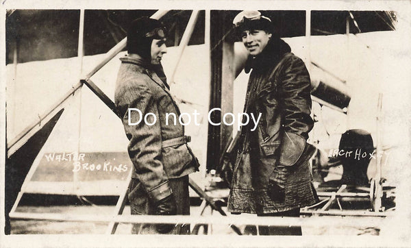 Walter Brookins - Archibald Hoxsey - Early Aviation _ RPPC – Prater ...